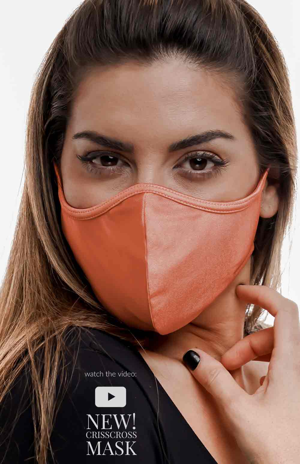 CrissCross Terracota - FACE MASK – COQUETA SWIMWEAR
